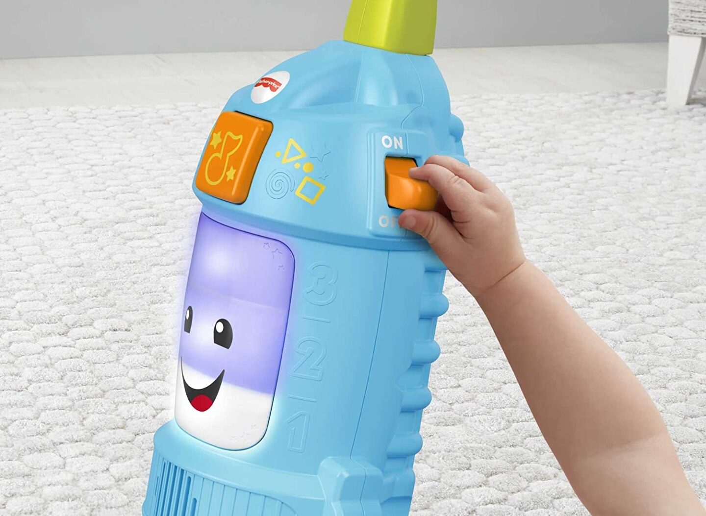 Vacuum Toy Light-Up Push Along Musical For Pretend Play | Diversitoy