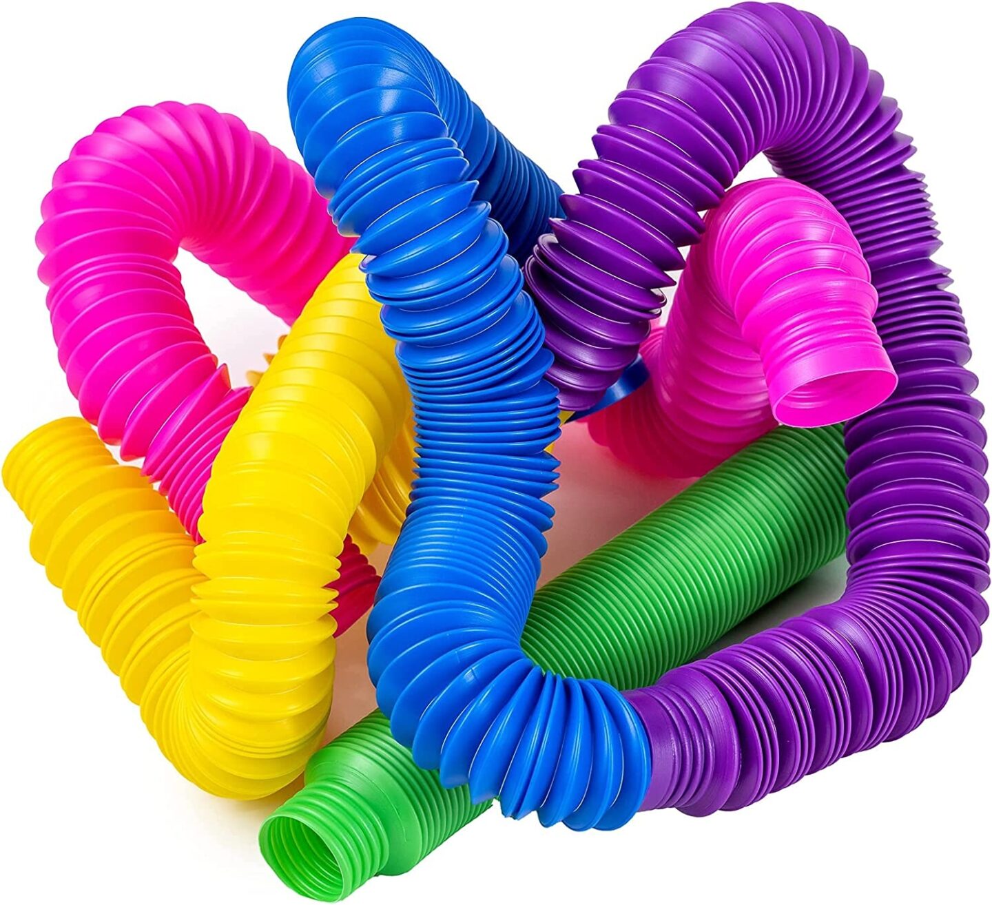 8-Pack Large Pop Tubes Connect & Stretch Fidget Toys | Diversitoy
