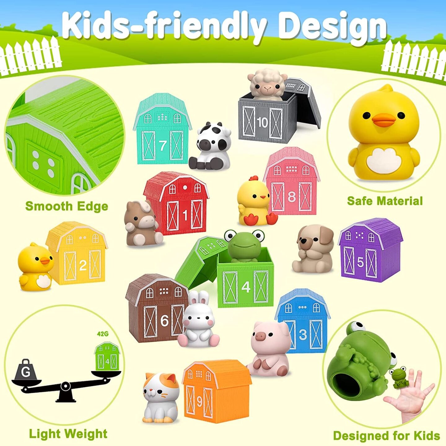 20 Pieces Educational Farm Animal Toys Set | Diversitoy