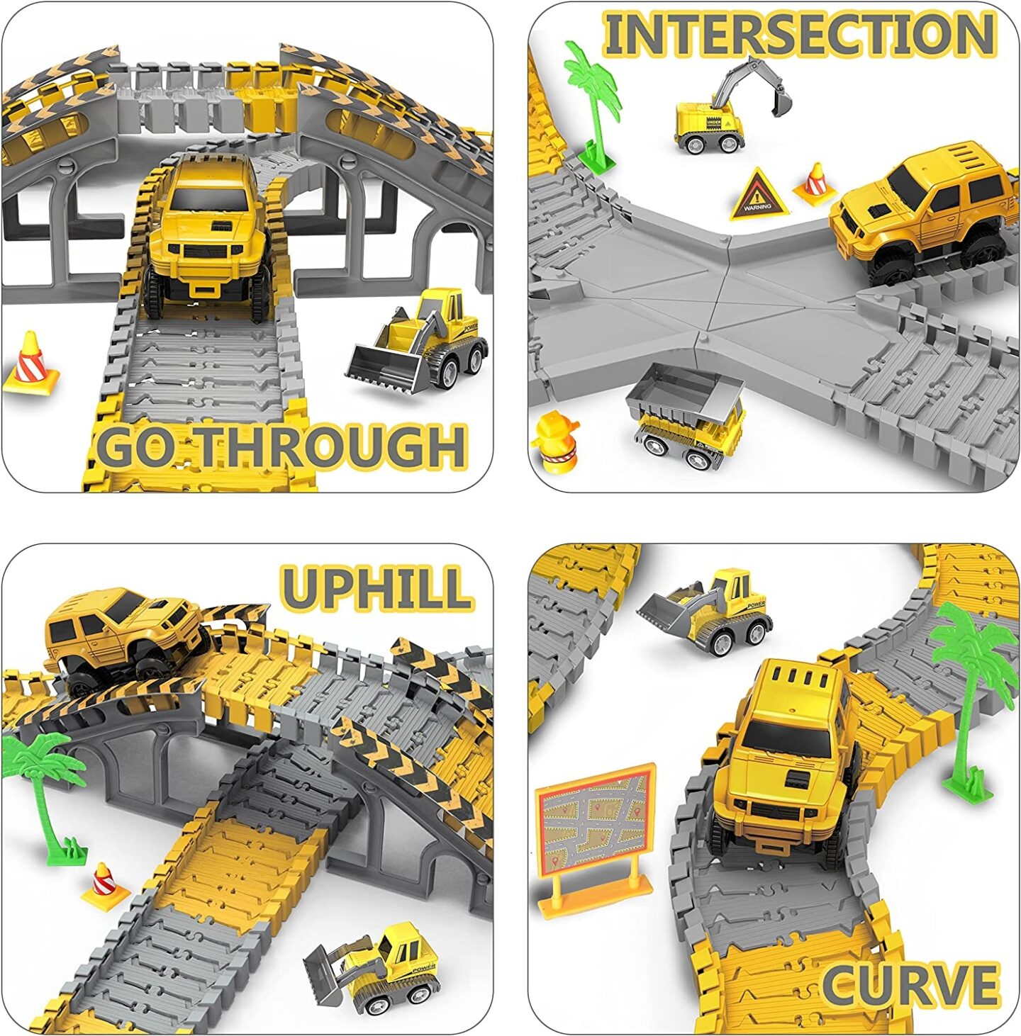 253 Pieces Construction Race Tracks Kids Toy Set | Diversitoy